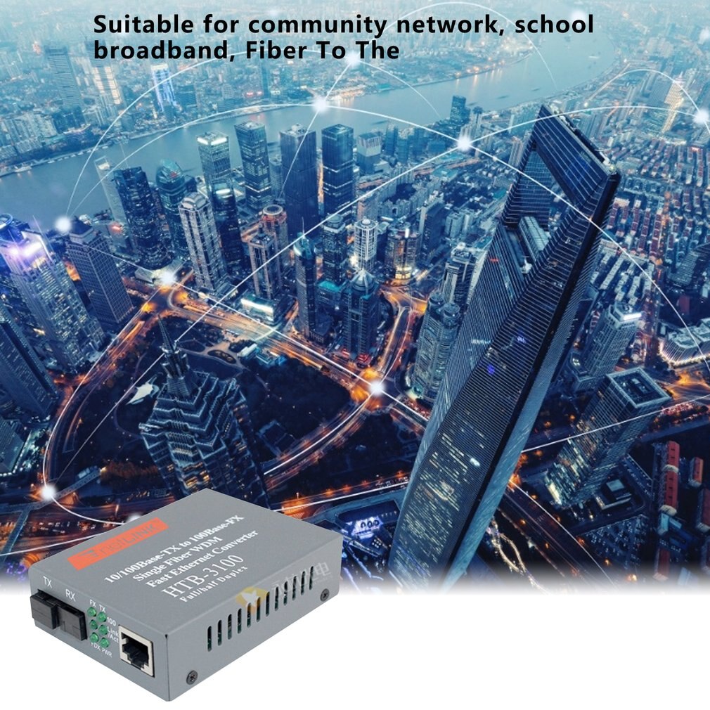 2Pcs Fiber Optical Transceiver 10/100 Mbps One Pai... – Grandado