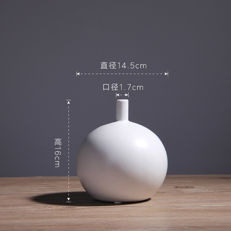 Ceramic Pottery Flower Pot Office Mini Vase Weddin... – Grandado