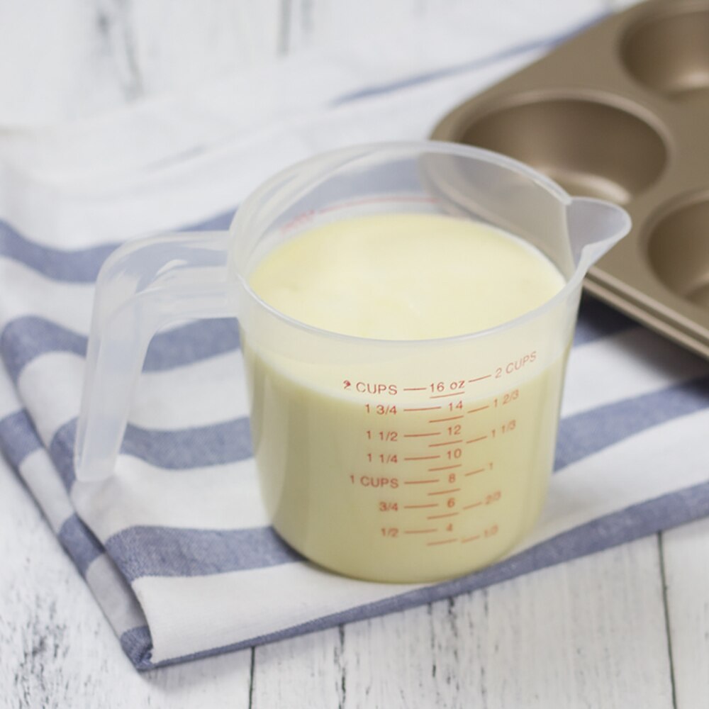 Clear Plastic Measuring Jug Cup Grip Cooking Barki... – Grandado