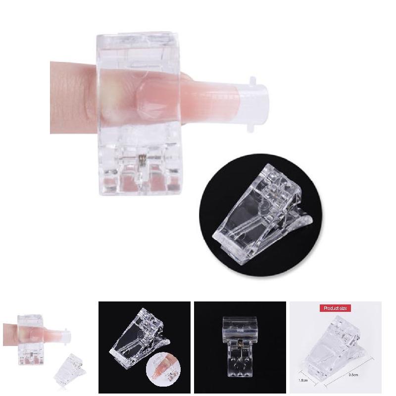 Nail Tips Clip Transparent Finger Poly Quick Build... – Grandado