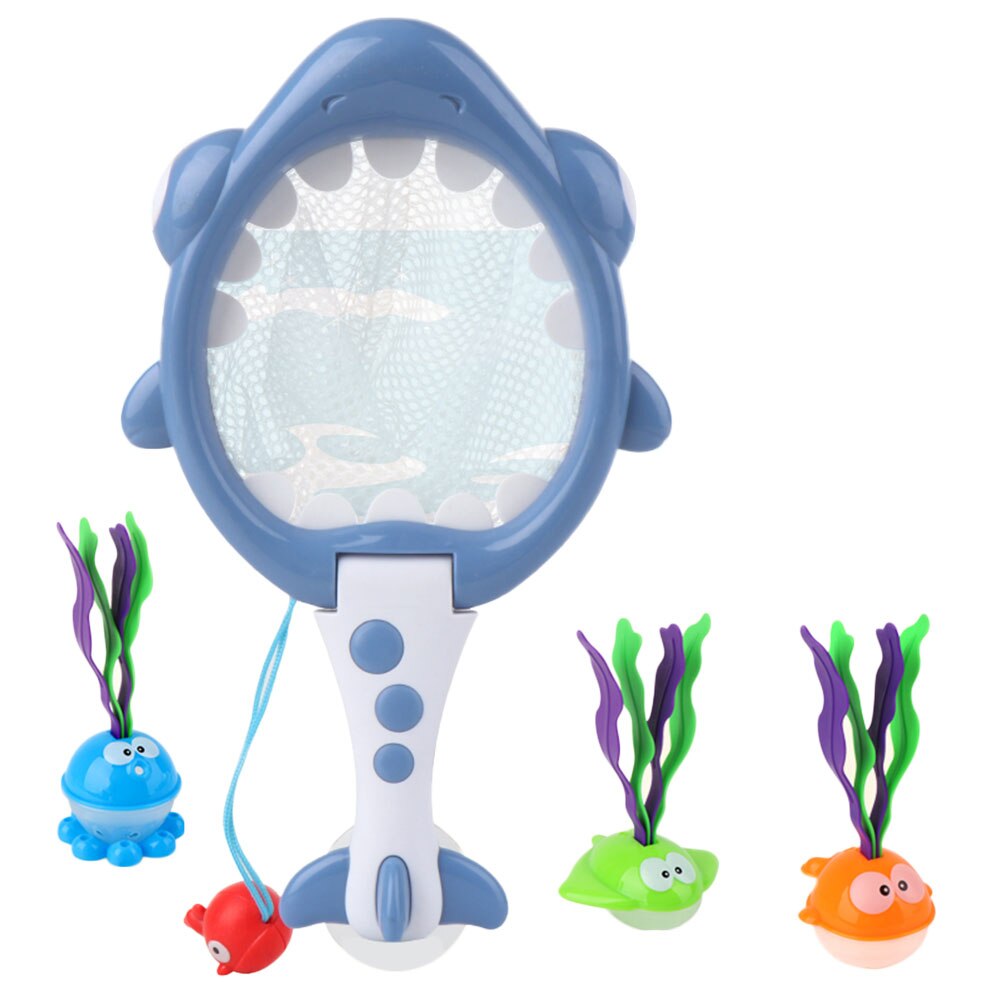 Bath Toys Shark Fishing Net with Floating Seaweed ... – Grandado