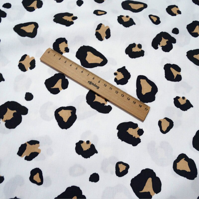 Leopard print Cotton Twill Fabric Baby Cotton Quil... – Grandado