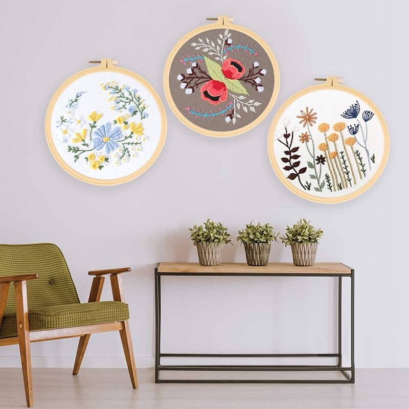 Embroidery Starter Kit 3 Sets Cross Stitch Kit Inc... – Vicedeal