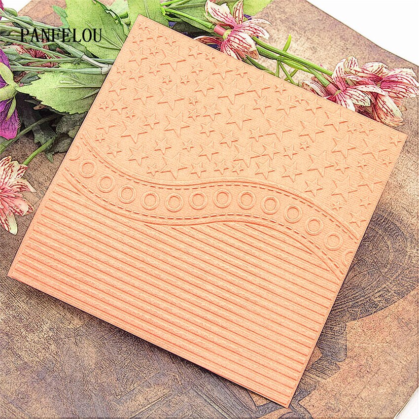 PANFELOU Easter Star dot Embossing folders Plastic... – Grandado