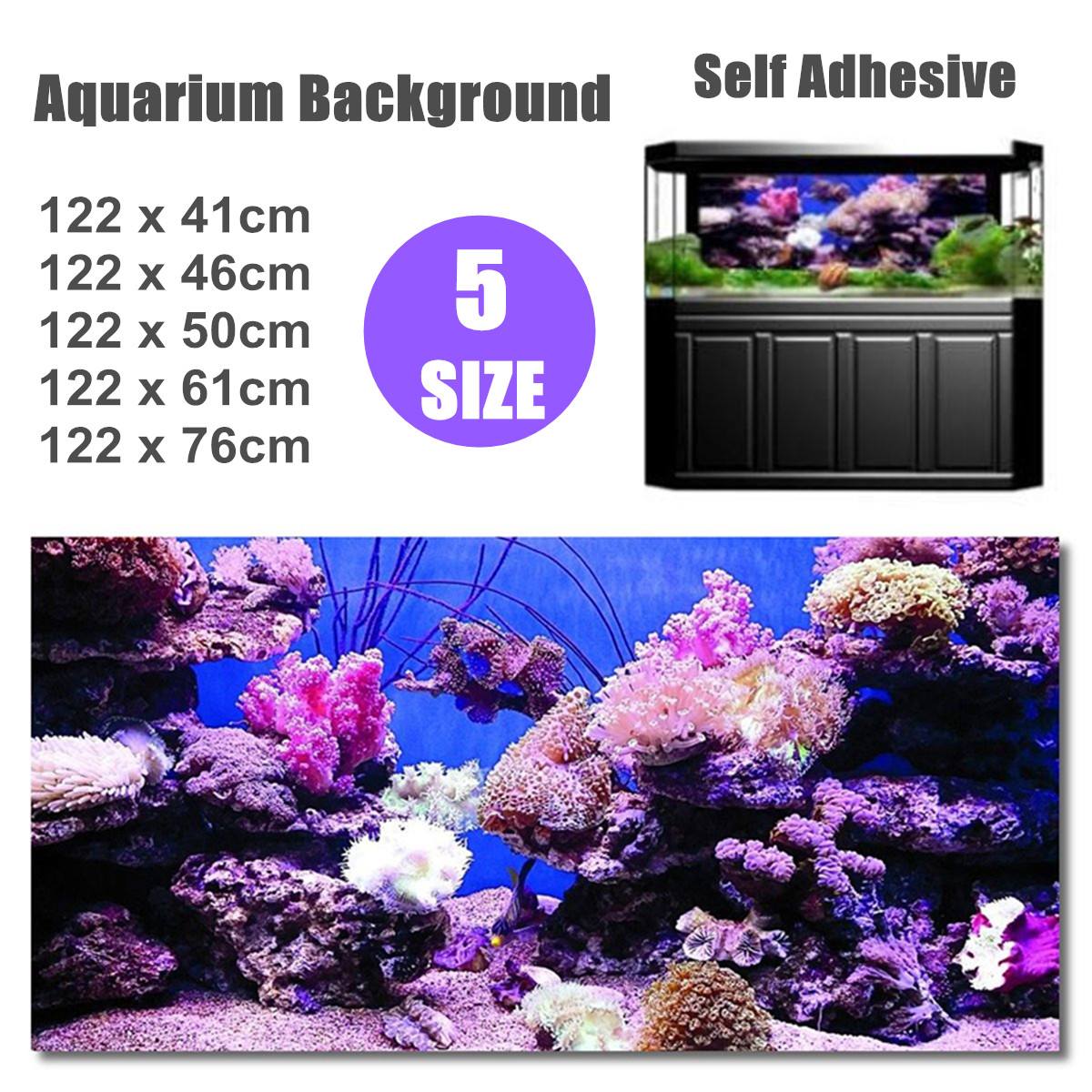 4 Size PVC High Glossy Aquarium Background Poster ... – Grandado