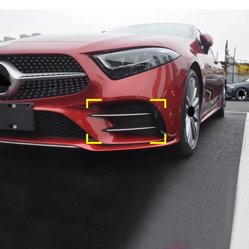 Car carbon fiber front bumper accessories for Merc... – Grandado