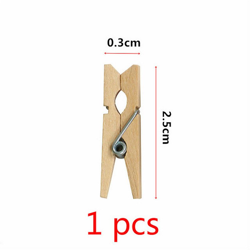 10 Pcs Random Mini Colored Spring Wood Clips Cloth... – Grandado