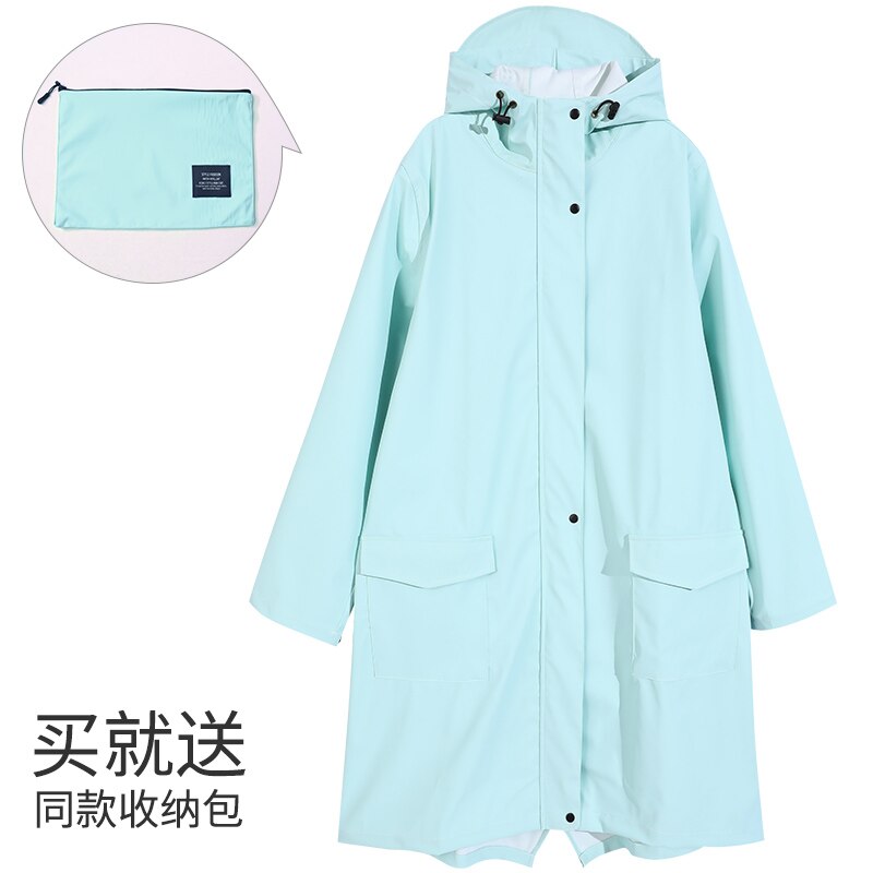 Women Long Raincoat Rain Coat Waterproof Rain Jack... – Grandado