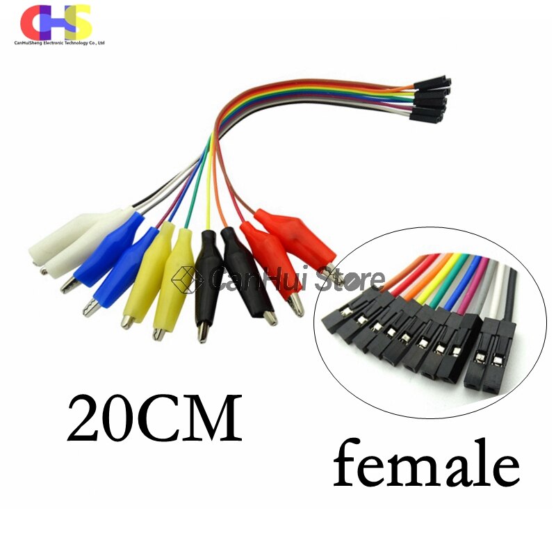 20cm 30cm 10pin Double-end Alligator Clips jump Wi... – Grandado