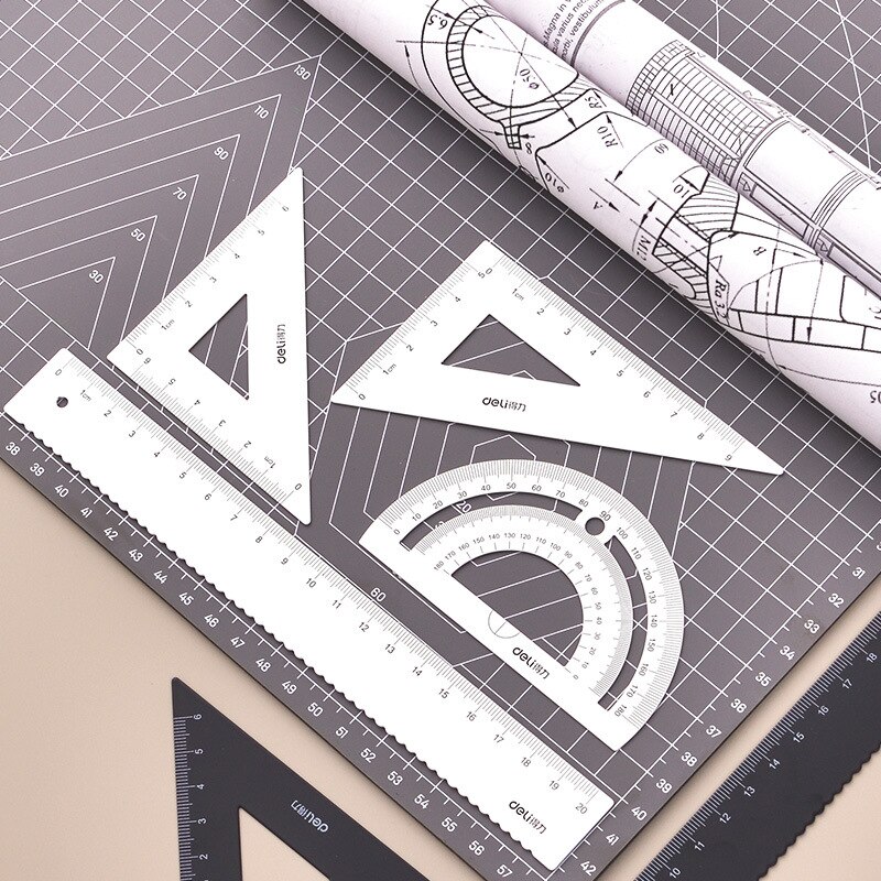 Stationery drawing tool set student set ruler rule... – Grandado