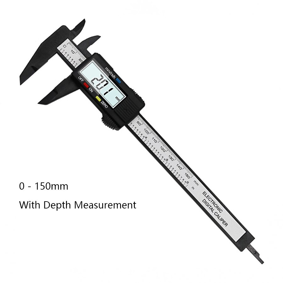 150mm LCD Digital Caliper Carbon Fiber 6Inch Elect... – Vicedeal