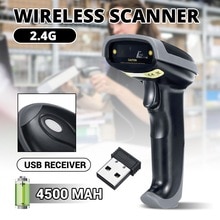 DC5V Wireless Wired Barcode Scanner Handheld Scann... – Grandado