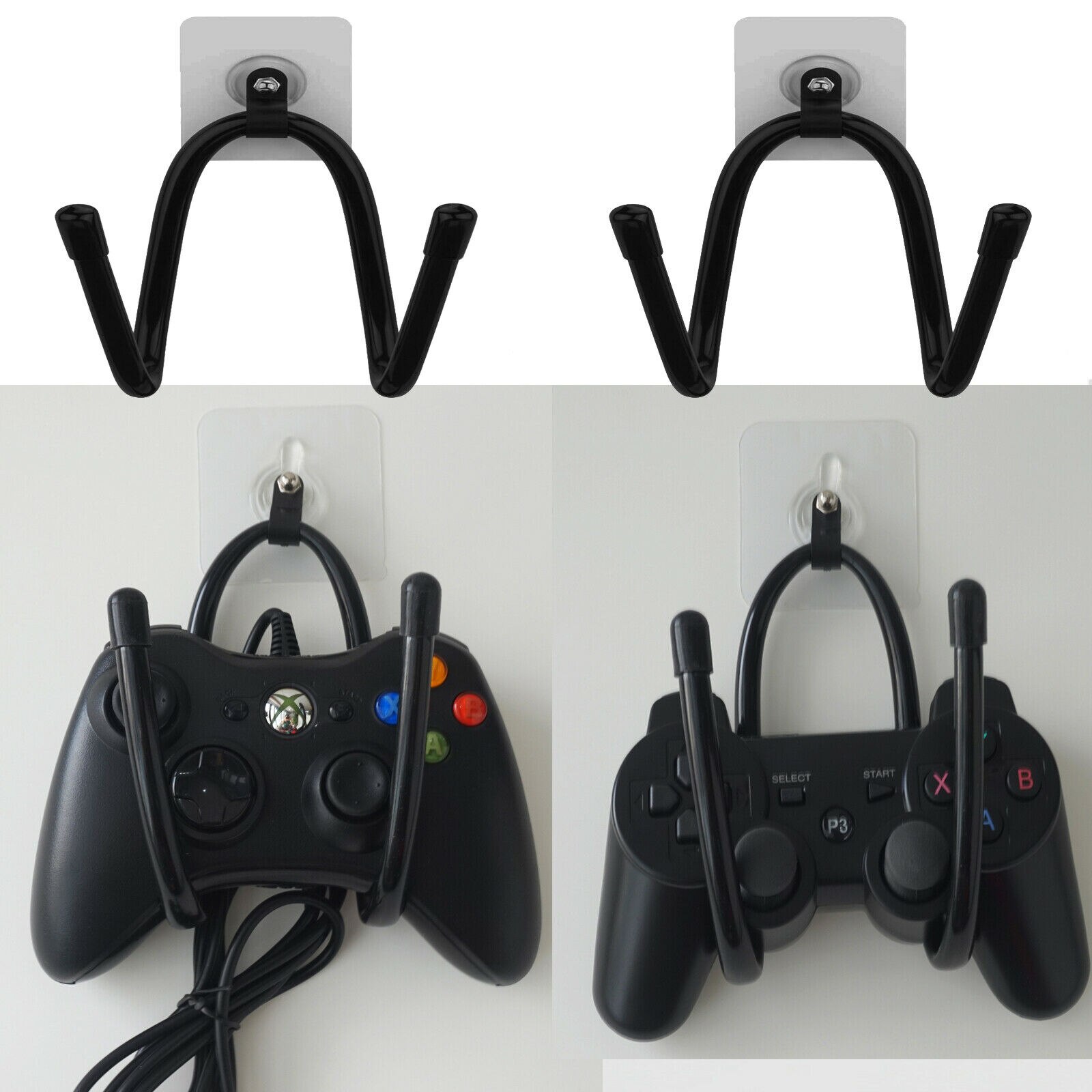 2x zelfklevende game controller hanger muur opberg... – Grandado