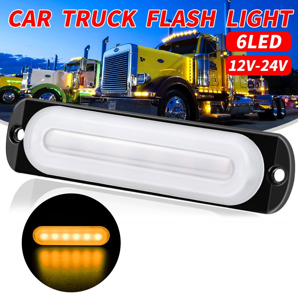 6LED IPX4 luces LED camión DC12v-24v camión a prue... – Grandado