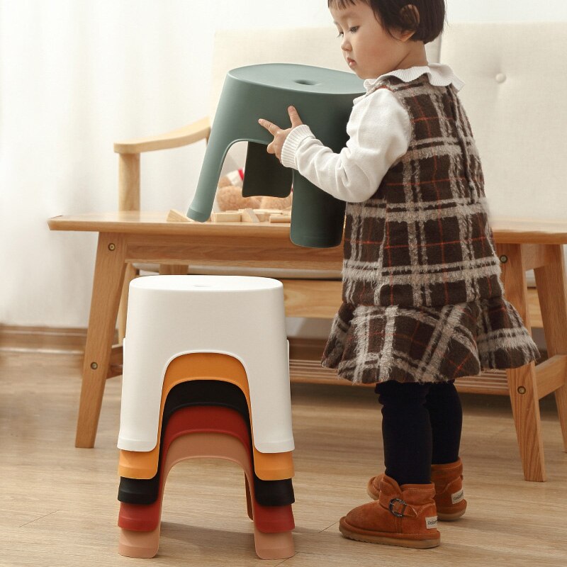 Black Thickened Children's Stool children's small ... – Vicedeal
