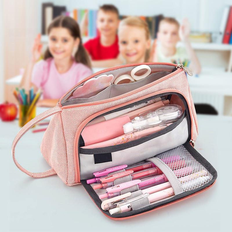 color Pencil Case, Multi Slot Pen Bag, Big Storage... – Vicedeal