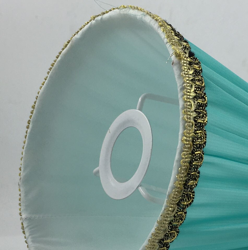 DIA 14.5cm light blue color lamp shade Fabric lamp... – Grandado