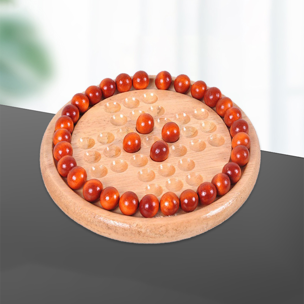 Handmade Wooden Solitaire Board Game Complete Set ... – Grandado