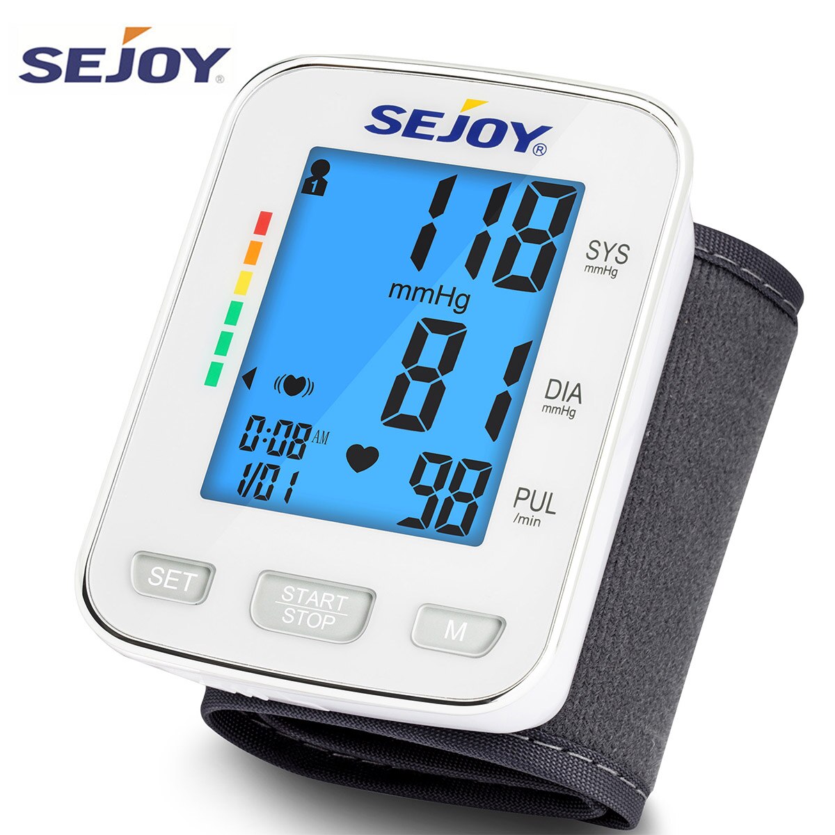 Digital Lcd Upper Wrist Blood Pressure Monitor Hom... – Vicedeal