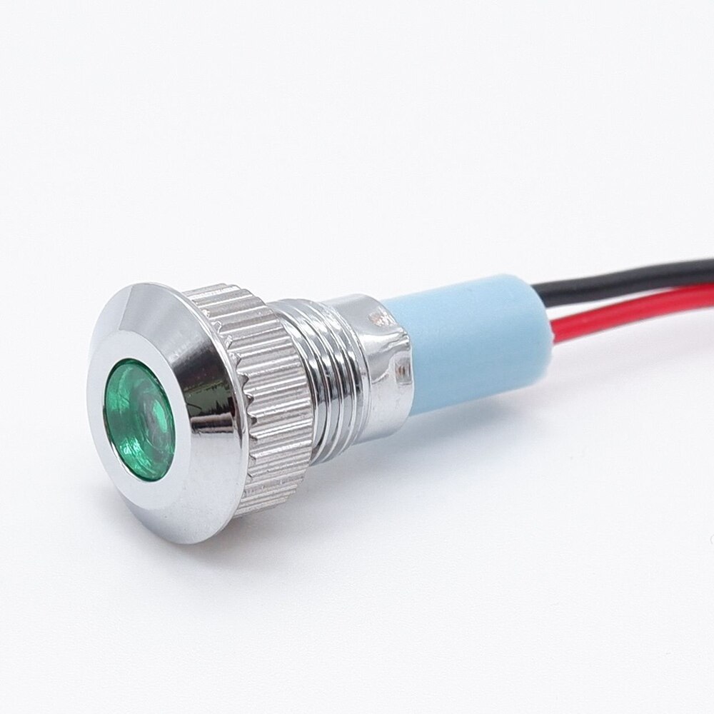 8mm LED Warning indicator light Metal Waterproof S... – Vicedeal