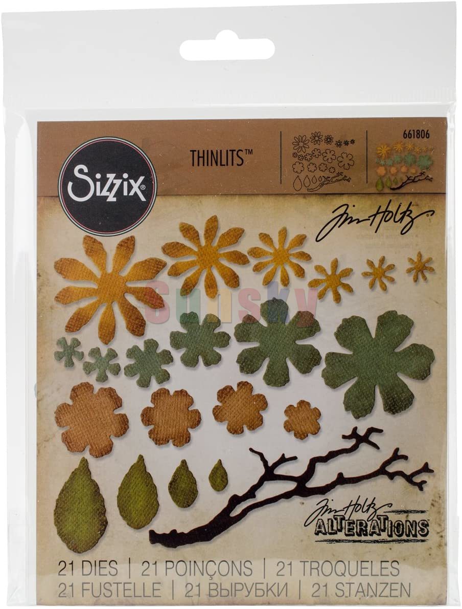 Sizzix, Multi Color, Thinlits Die Set 661806, Tatt... – Vicedeal
