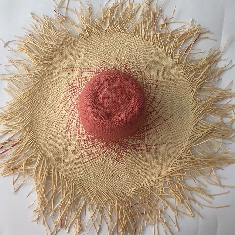 LVTZJ Round Top Raffia Wide Brim Straw Hats Summer... – Vicedeal