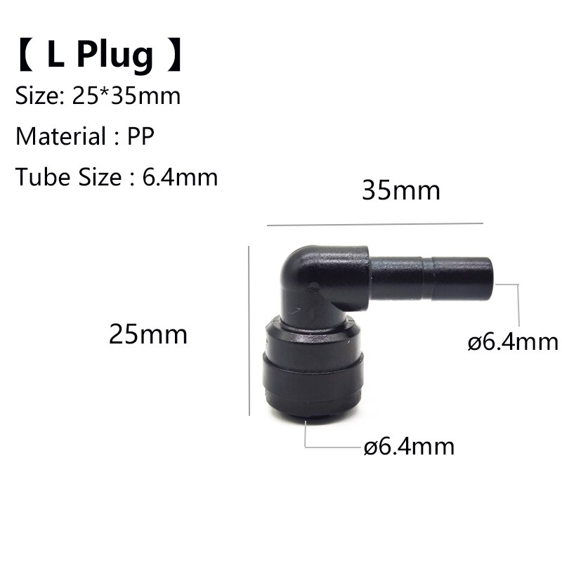 20 pcs 1/4" Elbow Quick Fitting L Plug Quick Conne... – Grandado