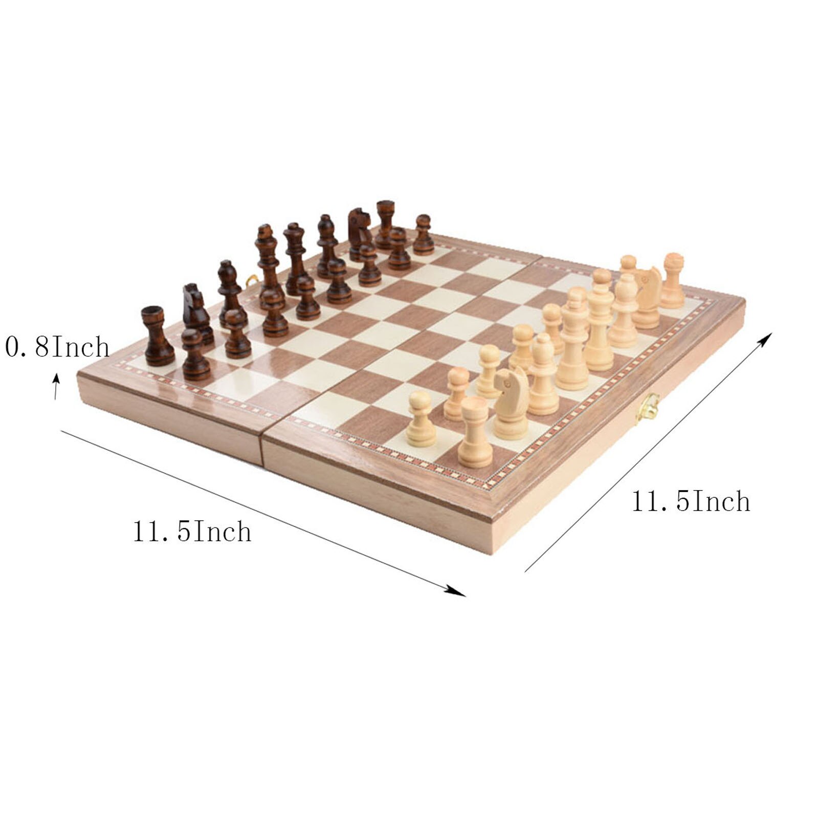 Falten Holz Schach Set 3in1 Schach Bord Massivholz... – Vicedeal