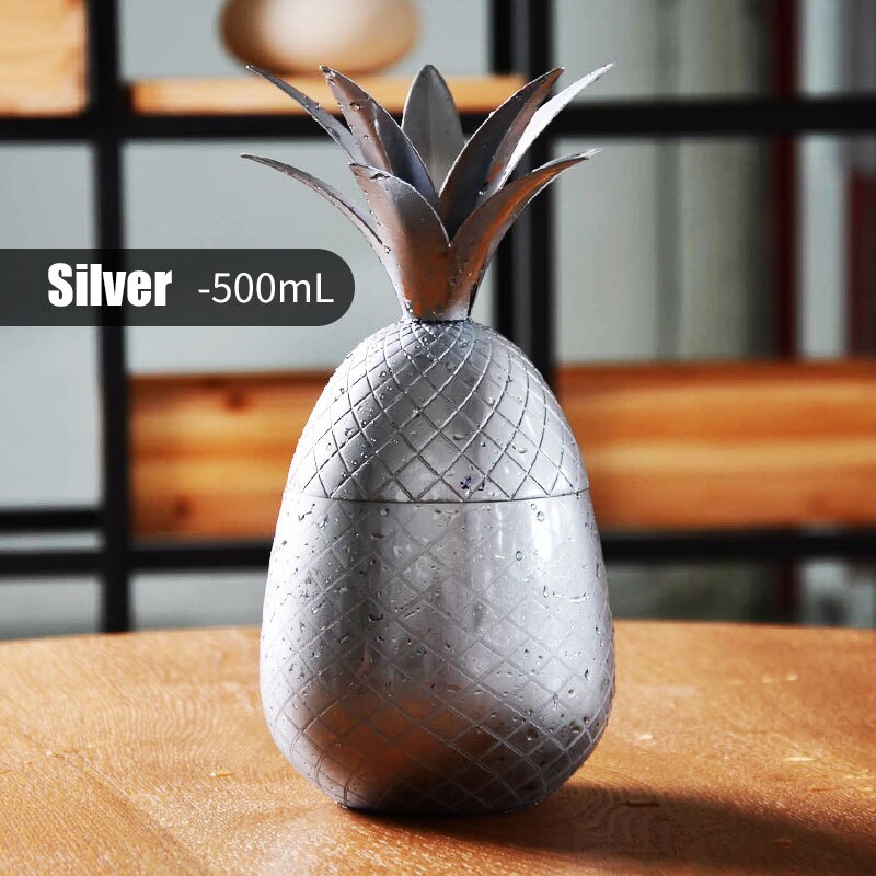 500Ml/18Oz Rvs Ananas Mok Creatieve Wijn Tumbler C... – Vicedeal