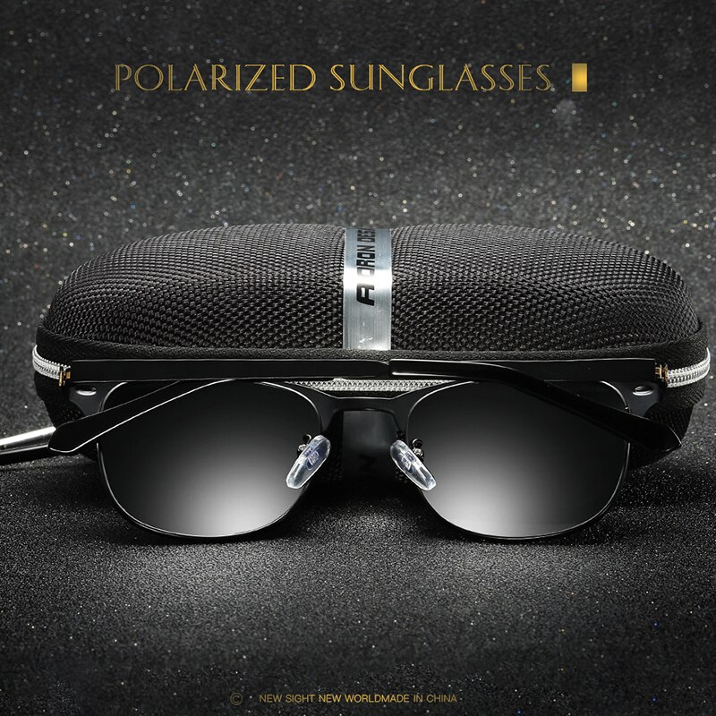 Luxe Half Frame Gepolariseerde Zonnebril Mens Wome... – Vicedeal