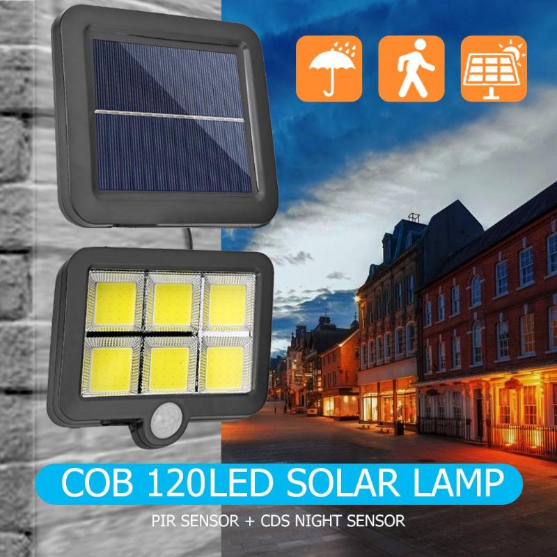 56/100/120LED COB Solar Light Outdoor Lighting PIR... – Grandado