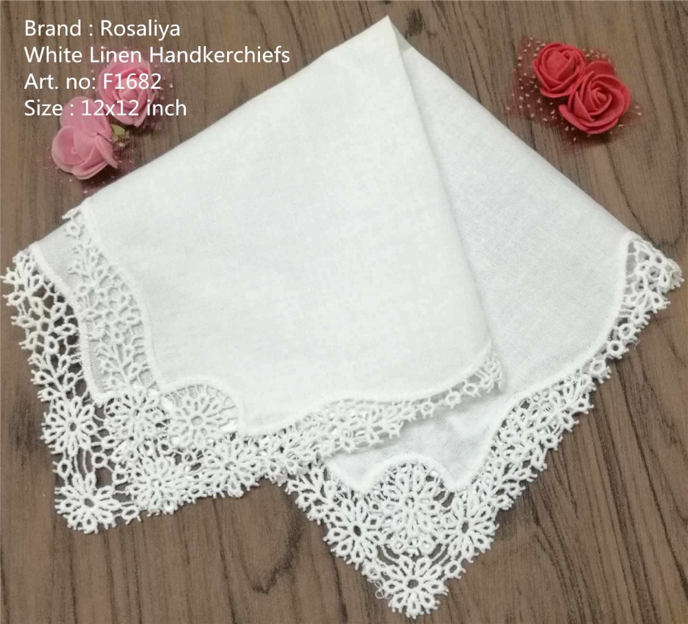 Set van 12 Mode Dames Zakdoeken Bridal Zakdoeken B... – Grandado