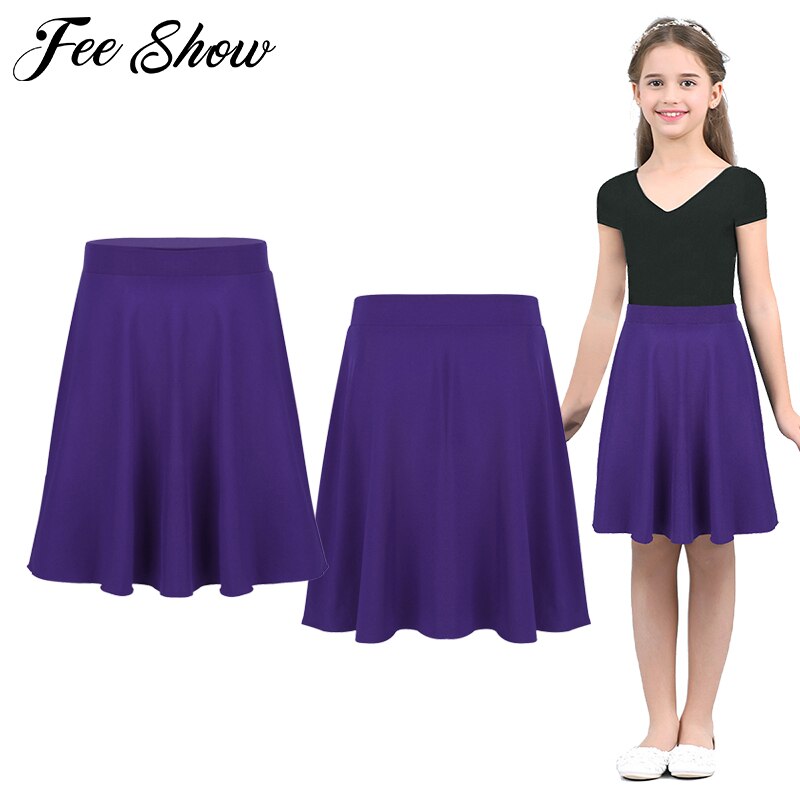 Teen Summer Skirts Solid Color Lightweight Stretch... – Vicedeal