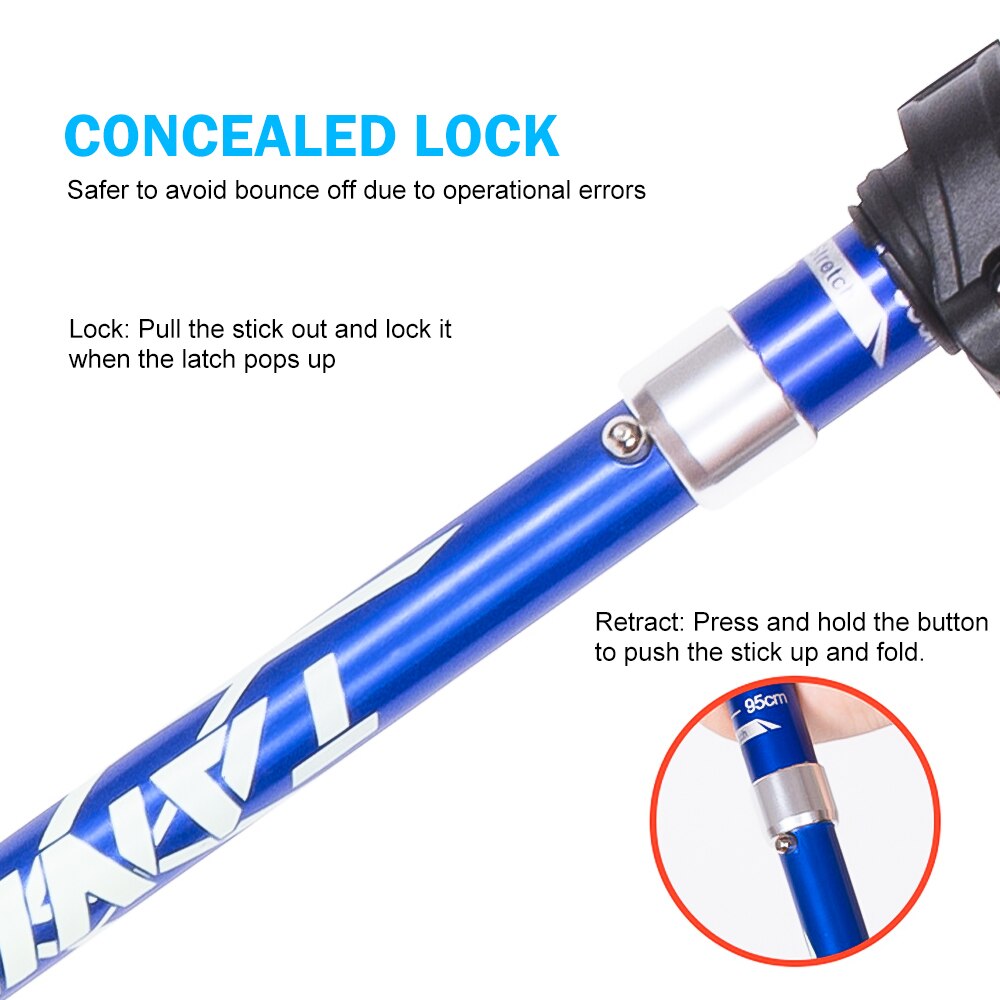 Sticks Walking Outdoor Sports Fold Trekking Walkin... – Grandado