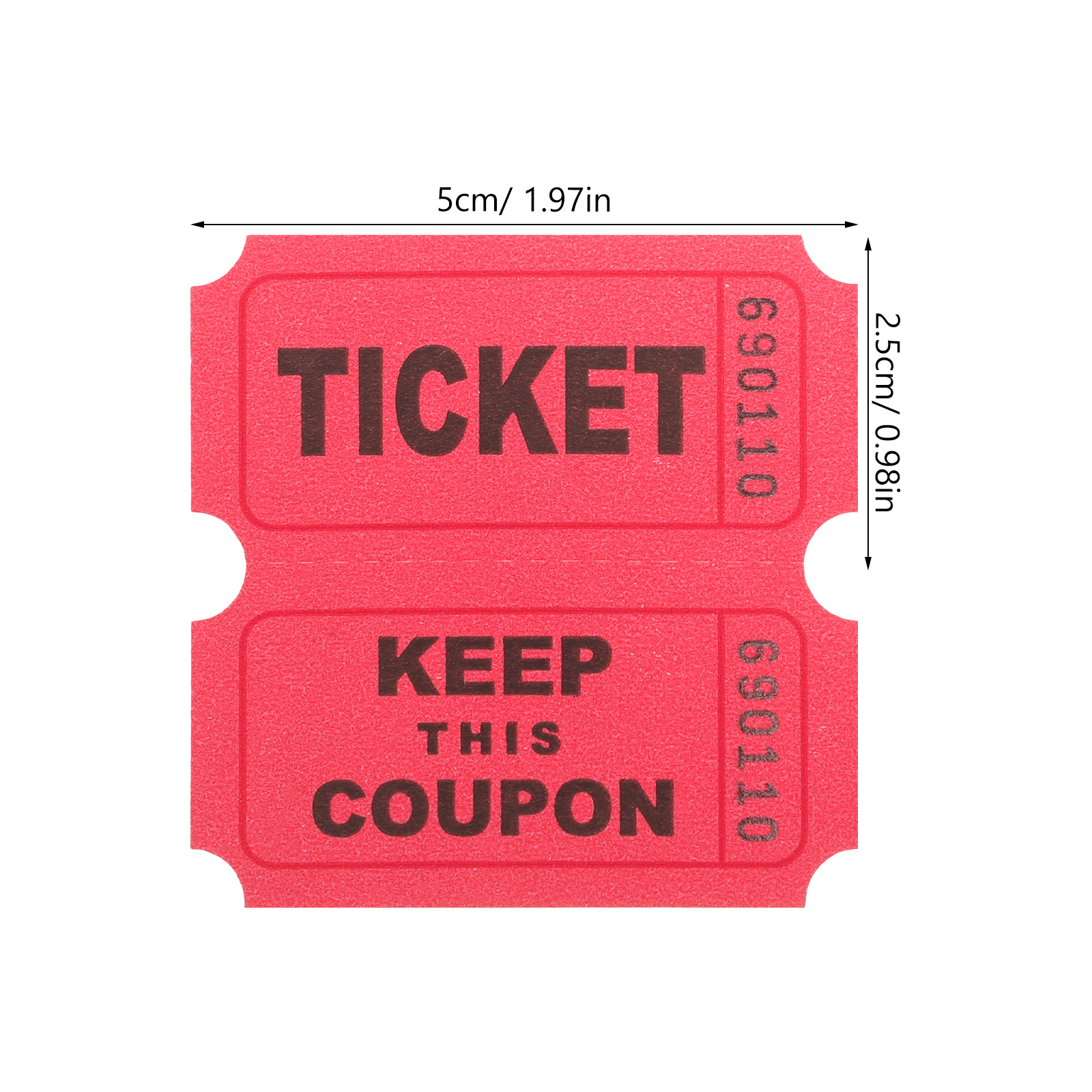 100pcs Paper Classroom Raffle Tickets Tickets Tick... – Grandado