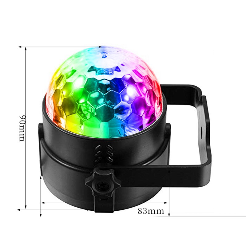 Disco Licht/Bal Mini 3 W RGB Led Stage Light Lumie... – Vicedeal