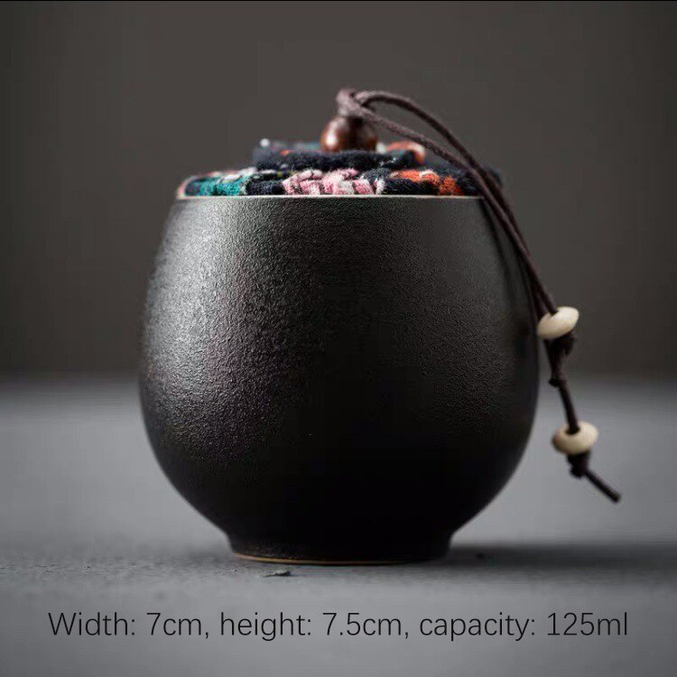 Black Pottery Stoneware Tea Pot Small Portable Cer... – Grandado