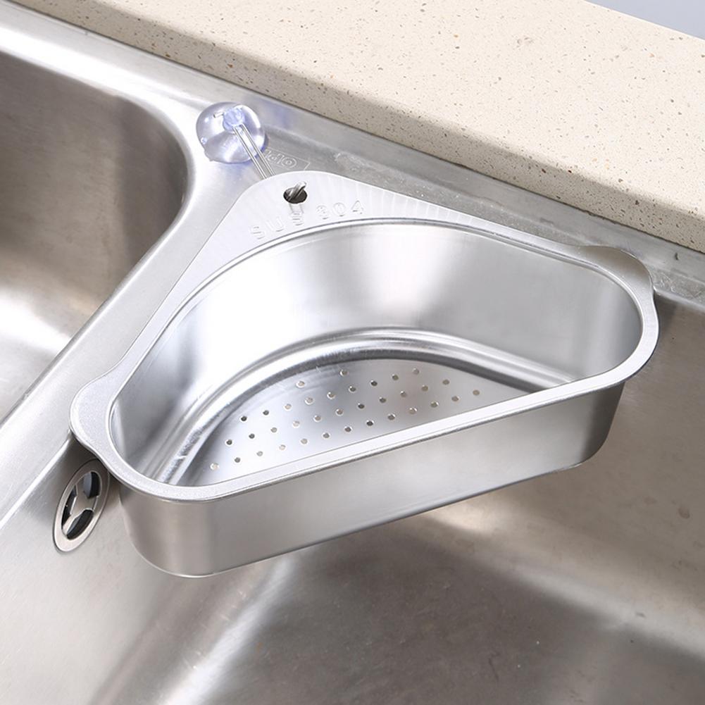 304 Stainless Steel Sink Basket Vegetable Fruit Fi... – Grandado