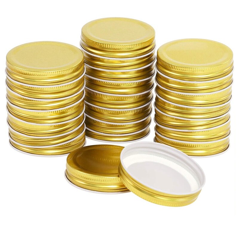 24 Pack Mason Jar Lids Secure Reuseable Regular Mo... – Grandado