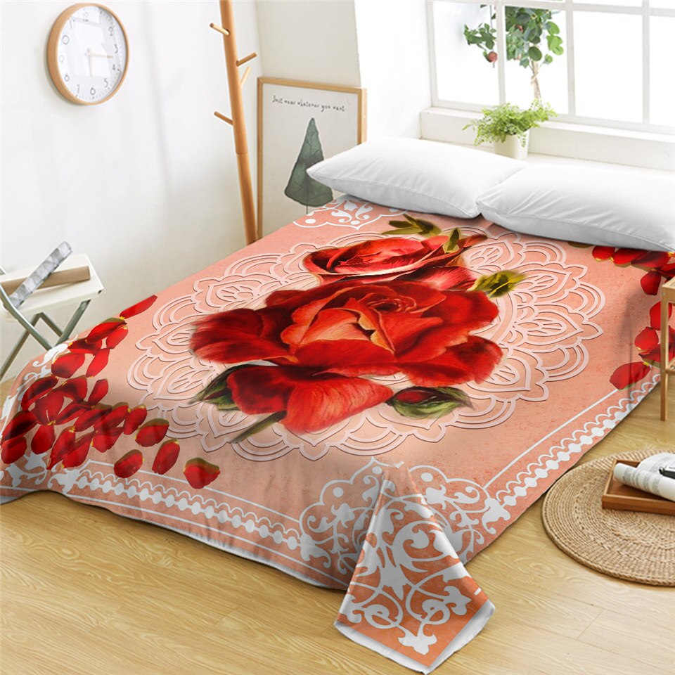 Rose by Ismot Esha Bed Sheet Flower Microfiber Fla... – Grandado