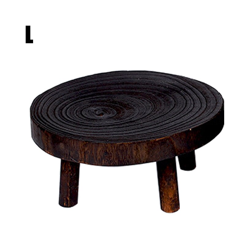 S/M/L Wooden Plant Stand Flower Pot Base Stool Ind... – Grandado