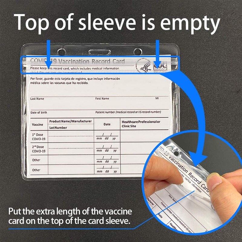 Cdc Vaccinatie Card Protector 4X3 In Immunisatie R... – Grandado