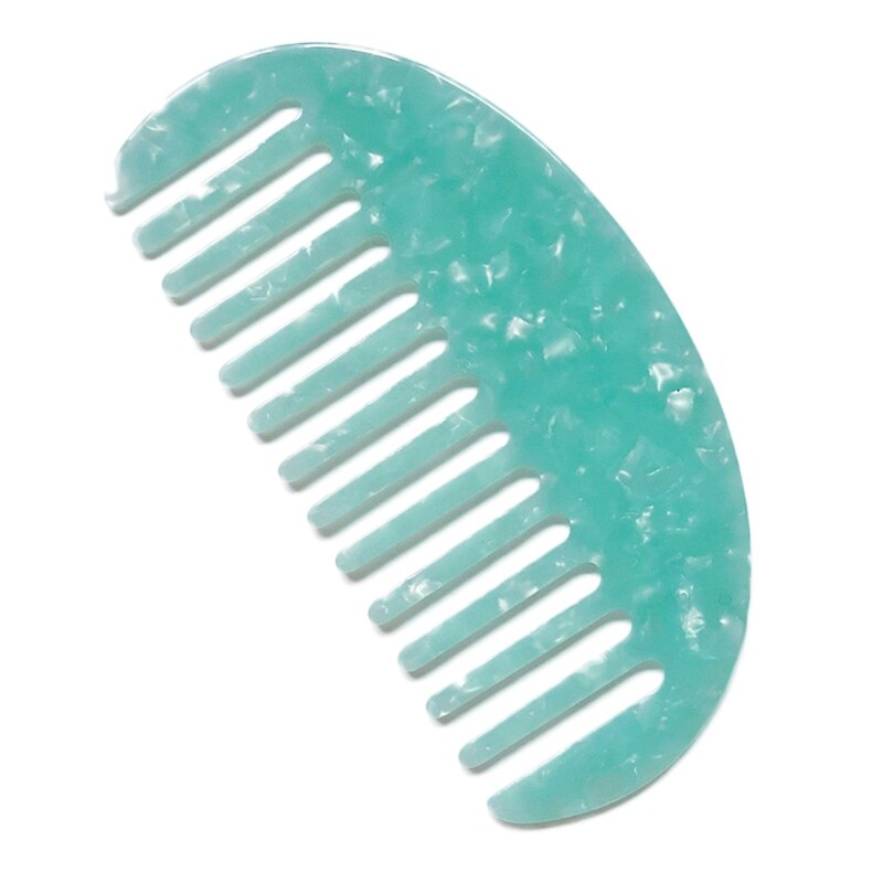 French Style Wide Tooth Pocket Hair Comb Marble Le... – Vicedeal