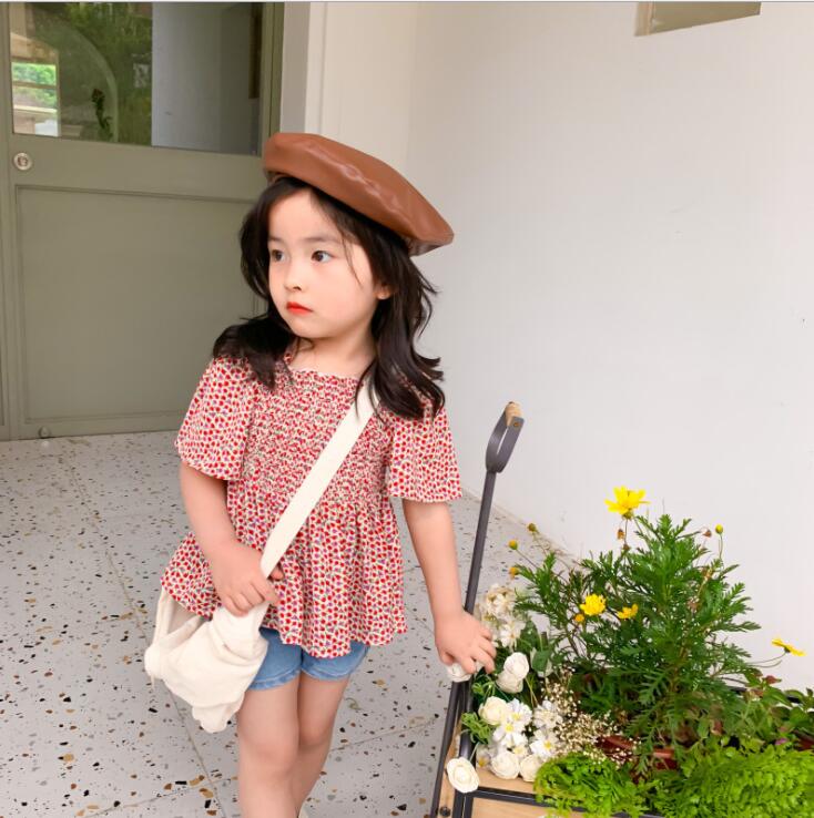 T-shirt med tryk til piger i bomuld, sommer piger ... – Vicedeal