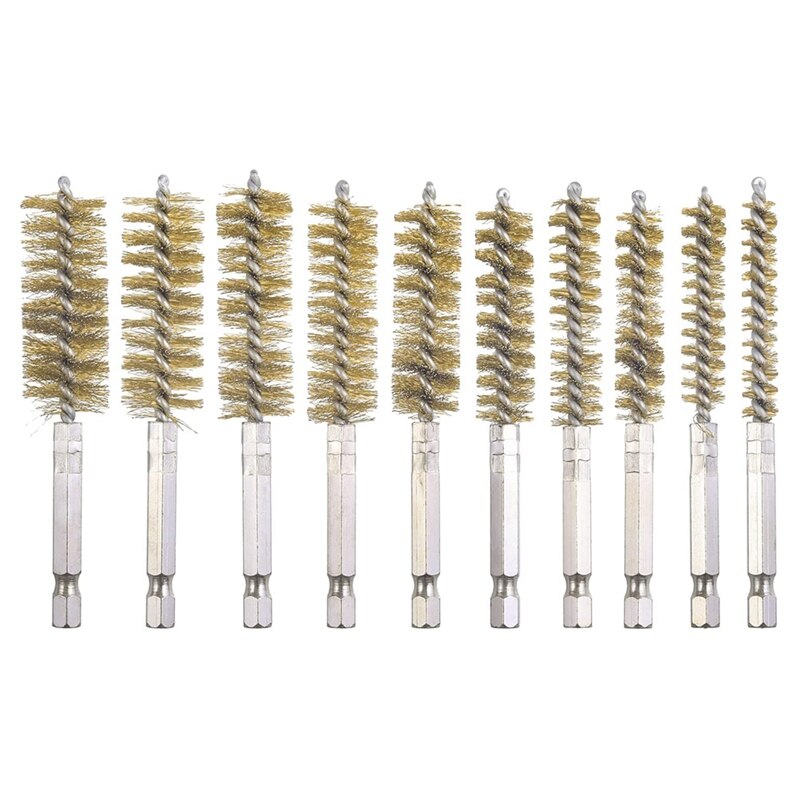 Bore Brush Set-1/4Inch Hex Shank Twisted Wire Bore... – Grandado