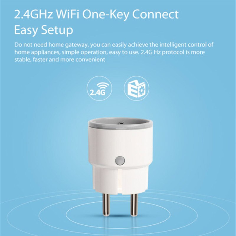 10/16A WiFi Smart Plug Mini estándar de la UE inal... – Grandado