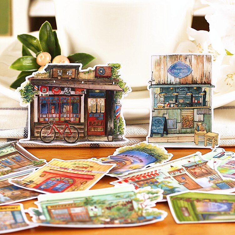 15Pcs Straat Hoek Winkel Stickers Voor Waterdichte... – Vicedeal