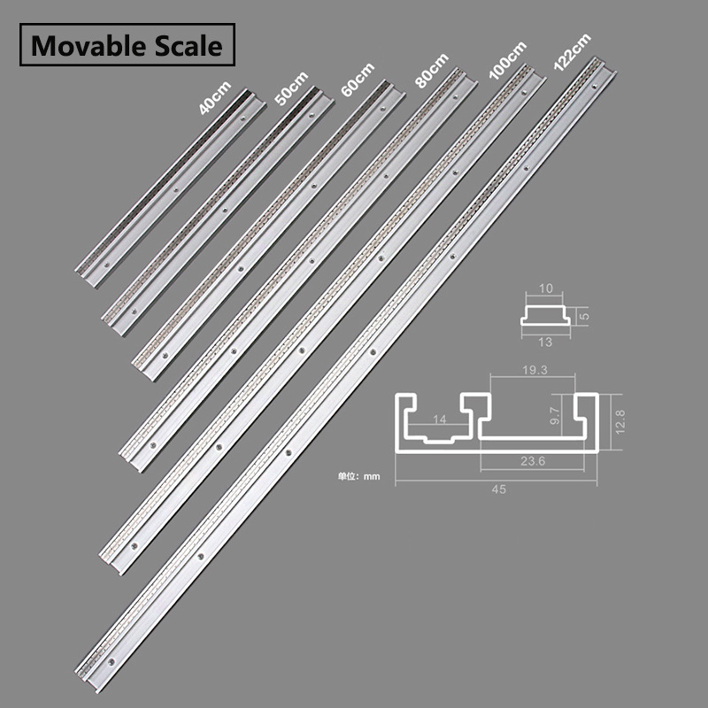 45 Type T Track With Scale Aluminium Alloy T-track... – Grandado