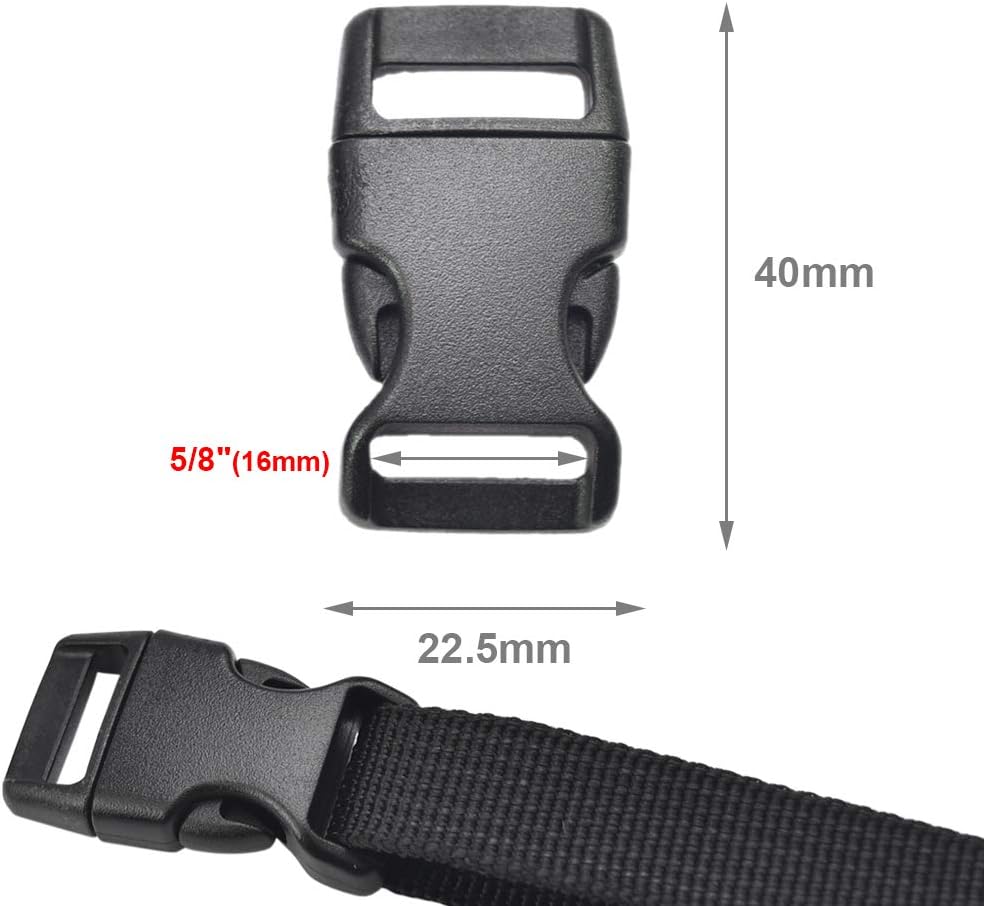 10Pcs Plastic Side Release Buckles 10/15/20/25mm H... – Grandado