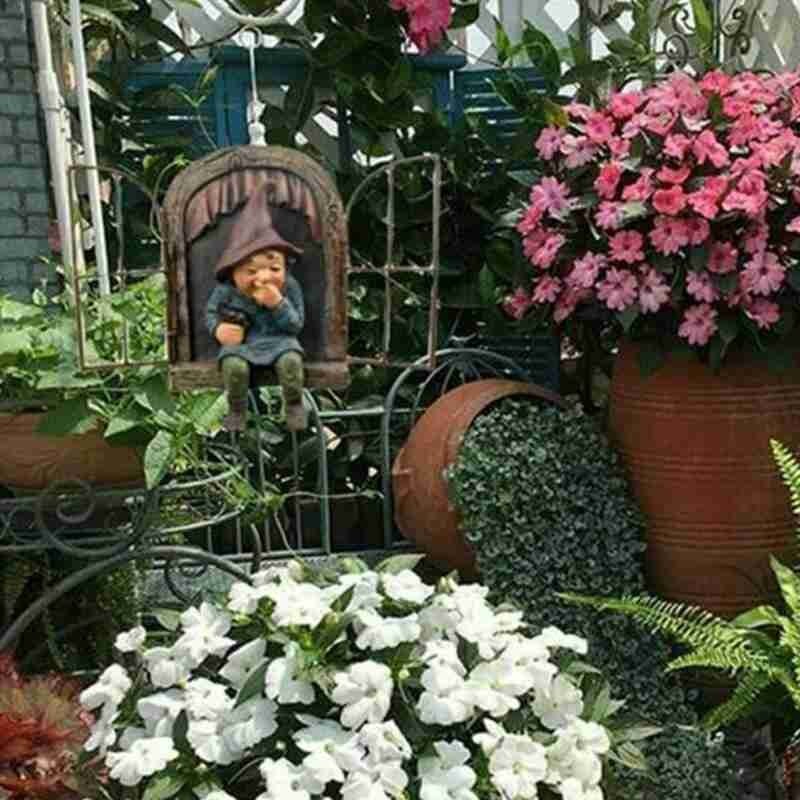 Naughty Garden Dwarf Statue Elf Going Out Tree Hug... – Vicedeal